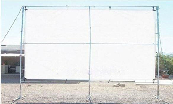 12' x 20' Outdoor Standing Home Movie Screen Kit 3/4" Fittings PIPE NOT ...