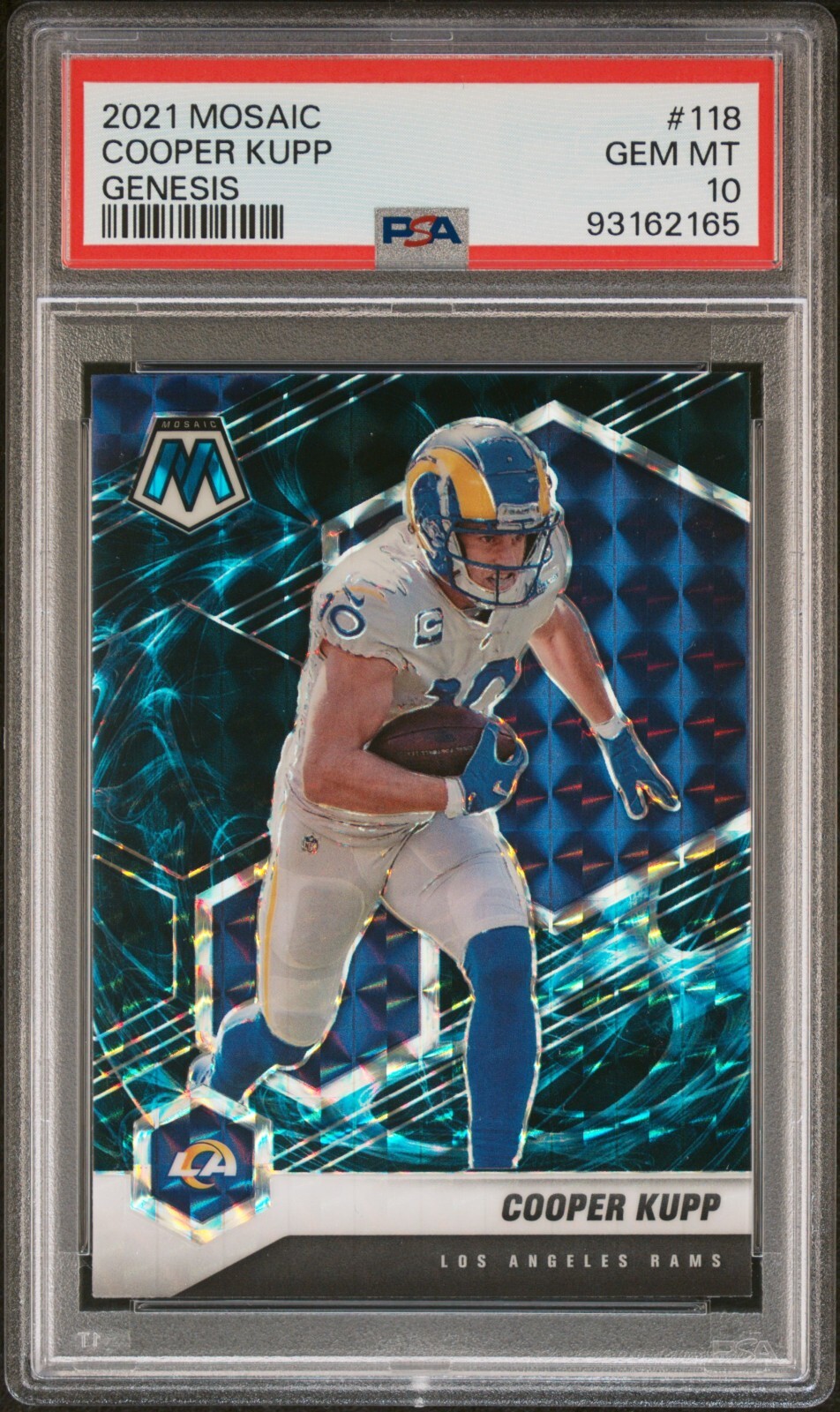 2021 Panini Mosaic Cooper Kupp Genesis Prizm SSP #118 PSA 10 Gem Mint ...