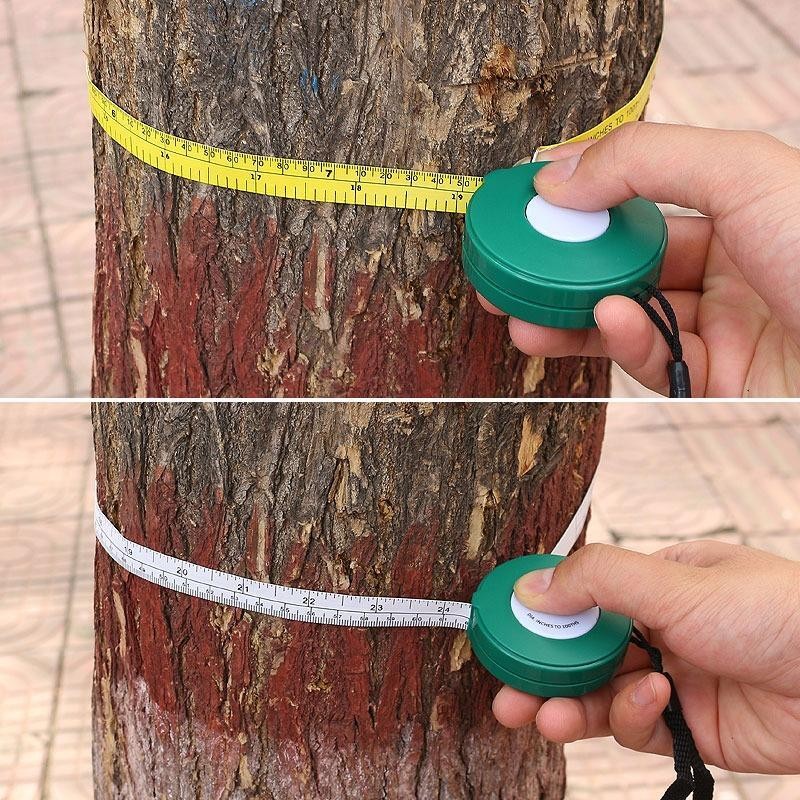 Tree Diameter Tape Gardening Ruler Meter 2000mm PVC Soft Retractable ...