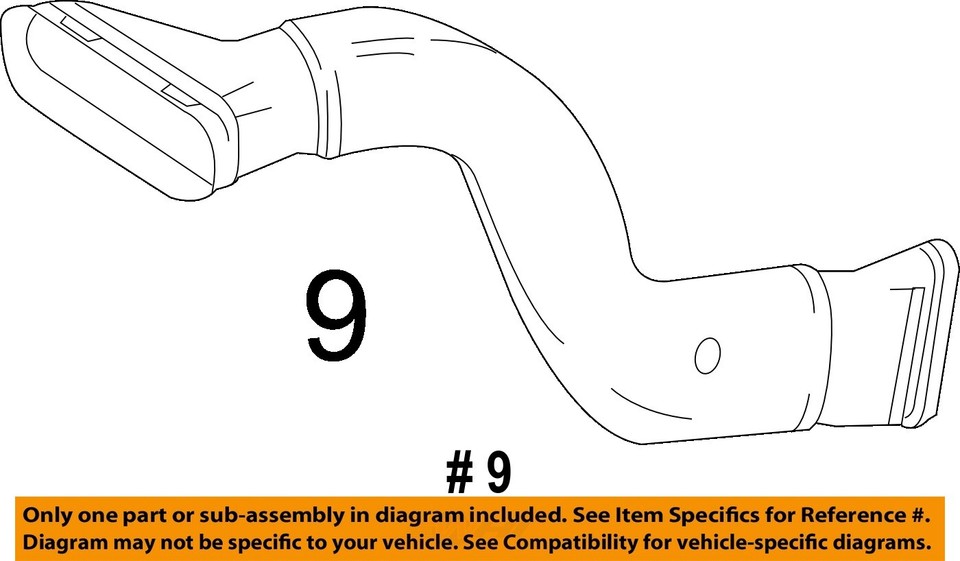 MERCEDES OEM 12-16 GL350,ML350 Engine Air Intake-Air Duct Left ...