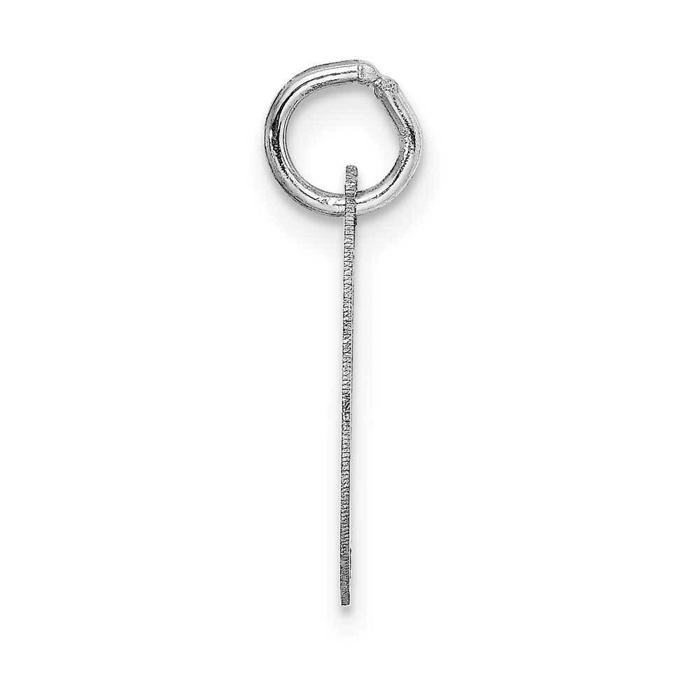 14k White Gold Small Fancy Script Letter I Initial Charm | eBay