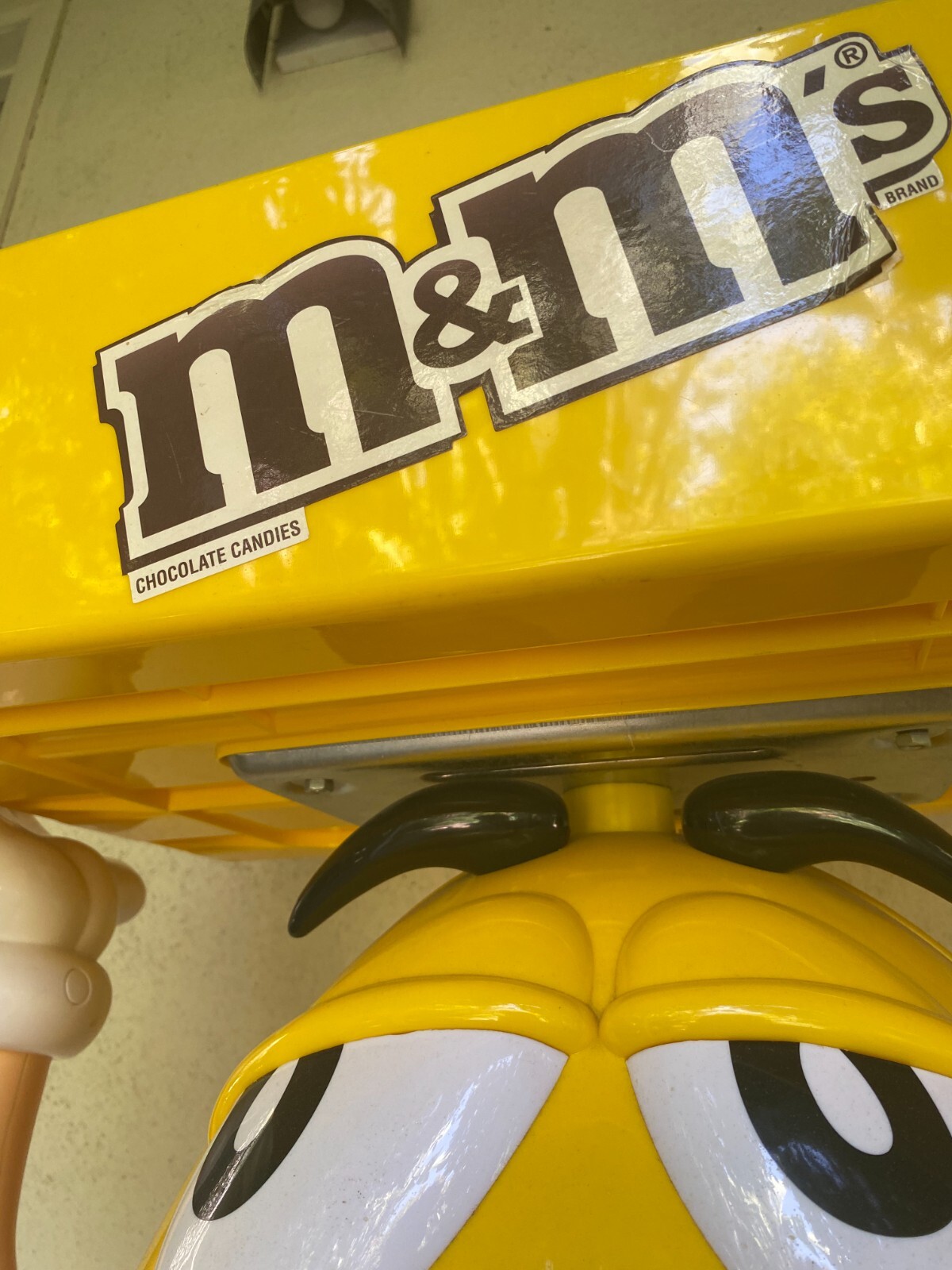 Large 1980's Yellow M&M Display Statue Molded Plastic | eBay