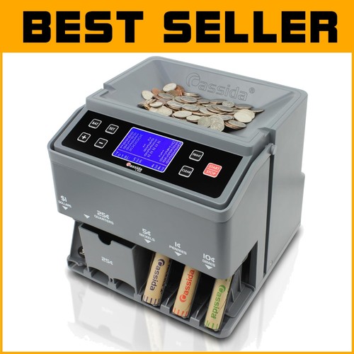 Advanced Coin Sorter with Magnetic Bins & One-Touch Auto Batch ...
