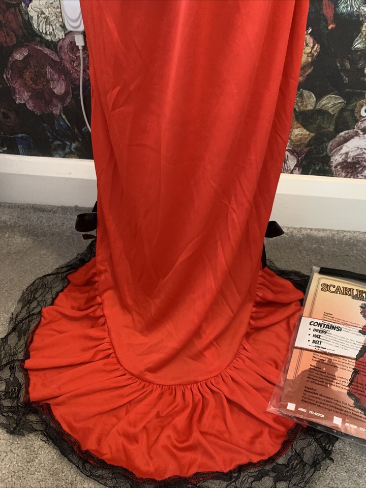 girls fancy dress age 7-8 Years Red Victorian Dress Scarlet | eBay UK