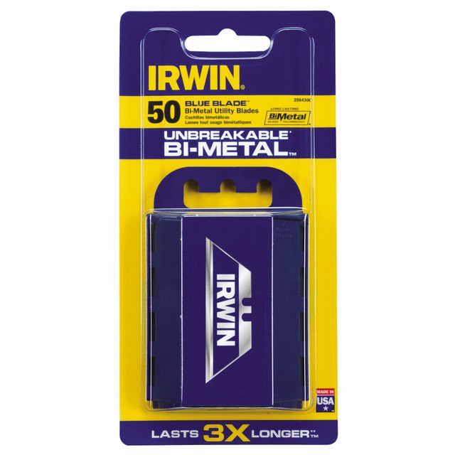 IRWIN 2084300 Bi-metal Blue Utility Blade 50-pack for sale online | eBay