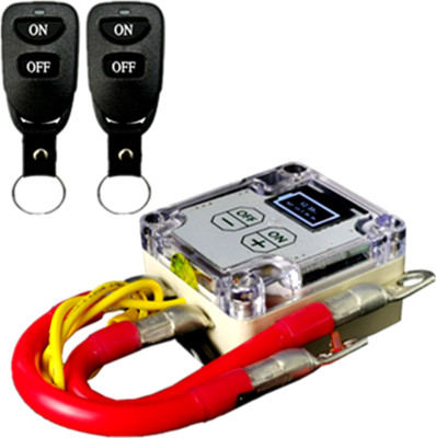 Car Battery Disconnect Isolator Cut Off Switch Relay 12V W/Dual Remote ...
