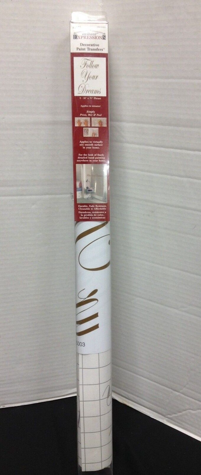 Instant Expressions Wall Art Decal Decorative Paint Transfers FOLLOW ...