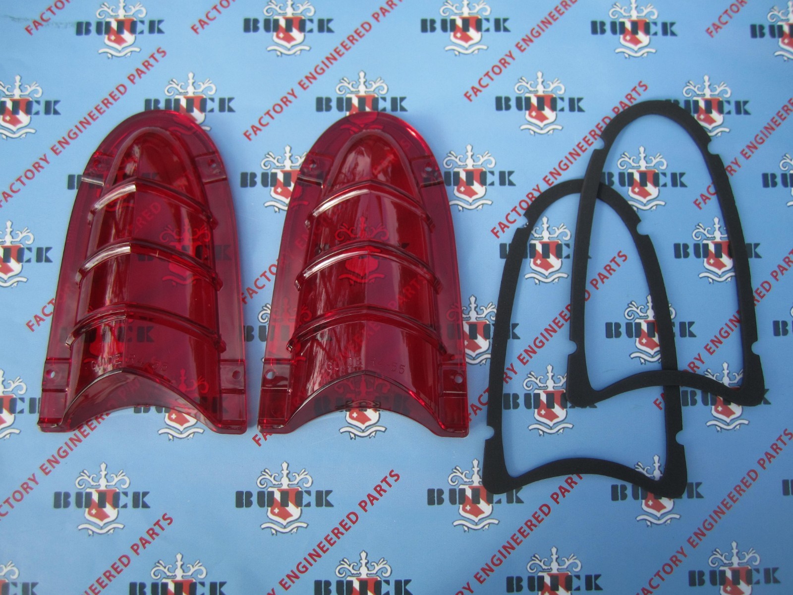 1955 Buick Tail Light Lens Kit. Special Century Super Roadmaster. Guide ...