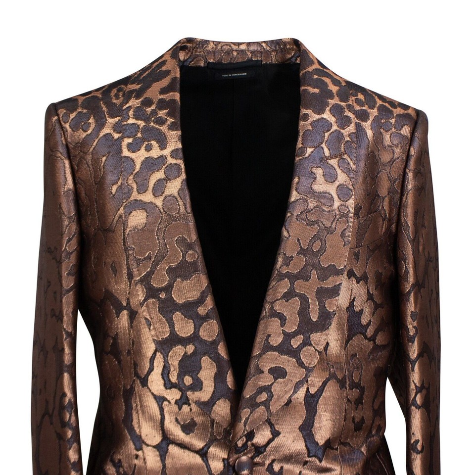 Tom Ford Copper Atticus Nature Abstract Suit Jacket Size 46 | eBay