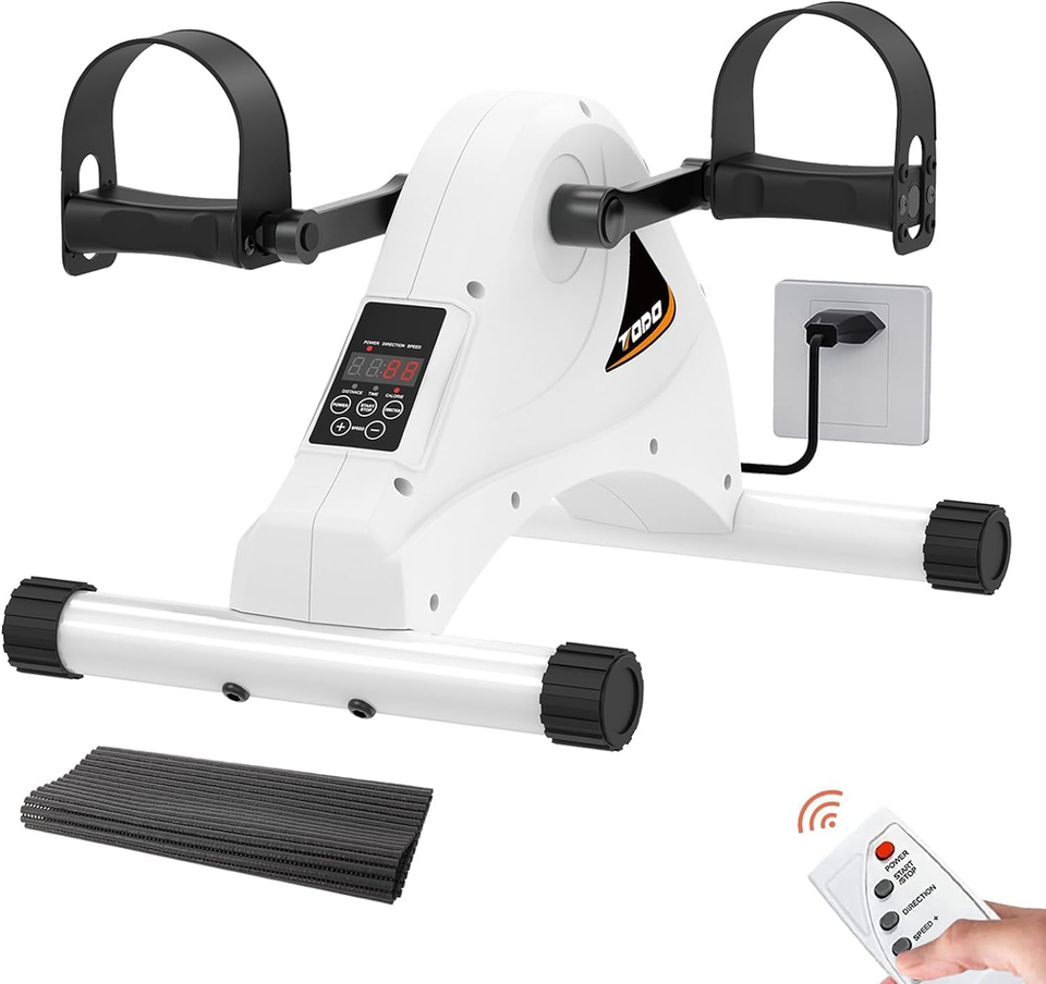 Motorized Pedal Exerciser Mini Exercise Bikes, under Desk Bike Peddler ...