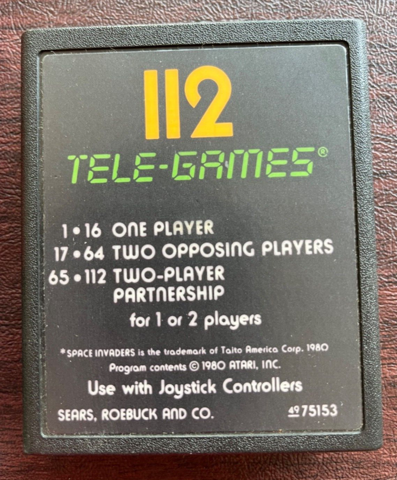 Rare Tele-Games SPACE INVADERS for Atari 2600 video game and box | eBay