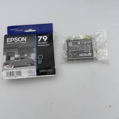 Genuine Epson 79 T0791 Black Ink Cartridge Expiration 10/2027 | eBay