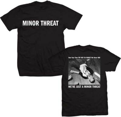 Minor Threat Just A Punk Hardcore Rock Music Adult T Tee Shirt Mens ...