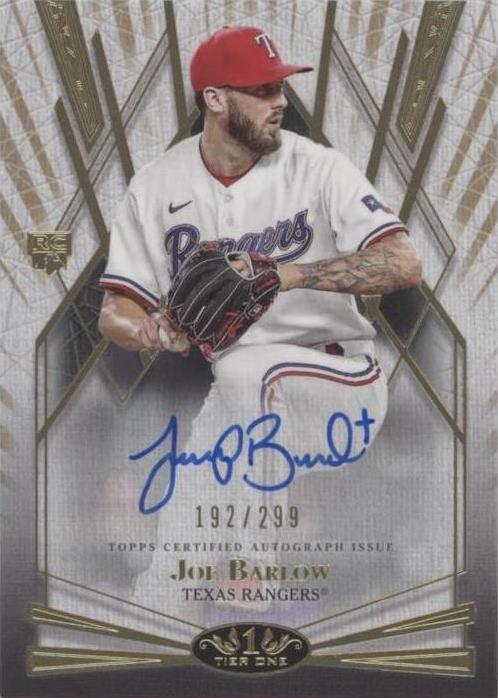 2022 Topps Tier One - Breakout Autographs Joe Barlow #BOA-JBW /299 (AU ...