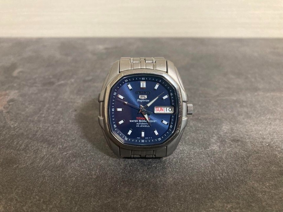 Super Rare Near Mint Seiko 5 Superior SKZ091 Rare Titanium Discontinued ...
