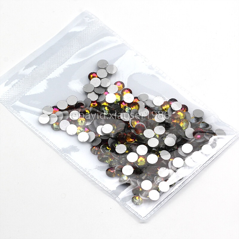 288pcs 6.5mm SS30 Non Hotfix Rhinestones Flatback Glitter Crystal Glass ...