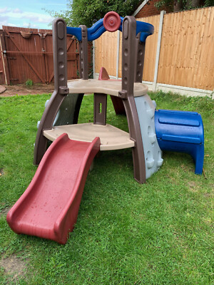 Little Tikes Double Decker Super Slide and climbing frame outdoor kids ...