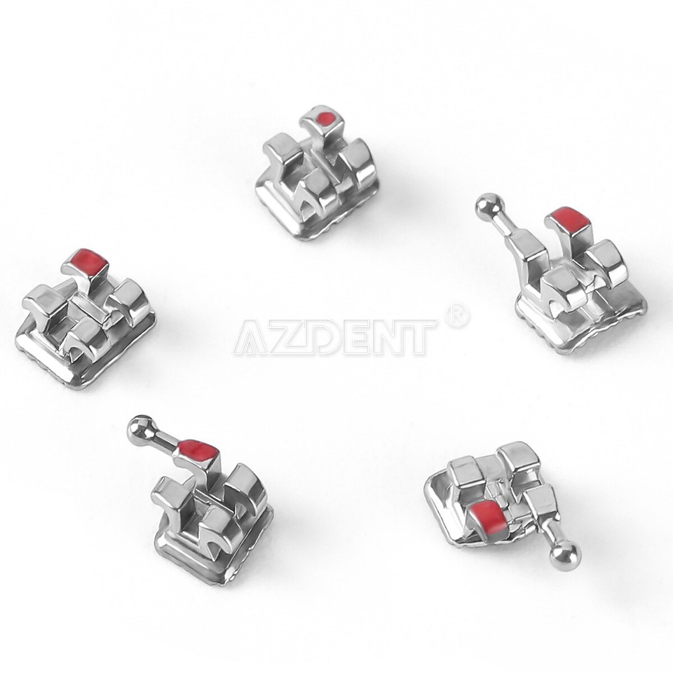 AZDENT Dental Orthodontic MIM Monoblock Brackets Braces Mini Roth/MBT ...