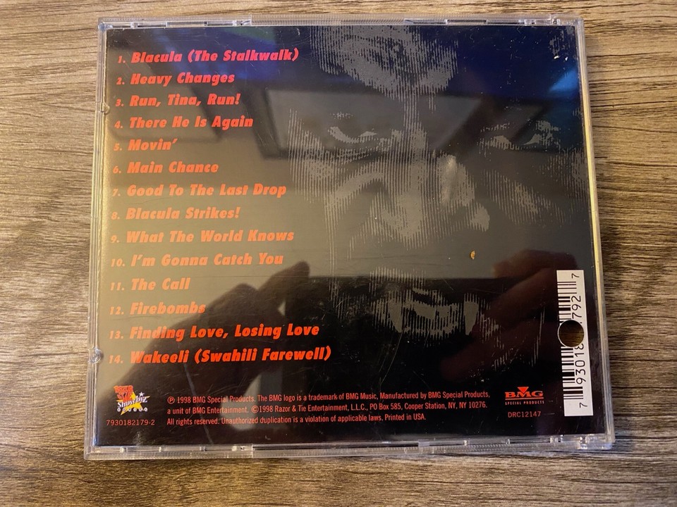 Blacula by Original Soundtrack (CD, Aug-1998, Razor & Tie) 793018217927 ...