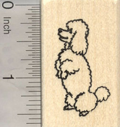 Small Poodle Dog Rubber Stamp, Good dog D18606 WM | eBay
