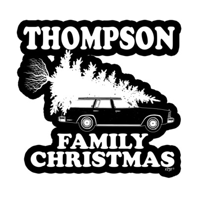 2 x Car Stickers - family christmas thompson Decal Window Bumper Laptop ...