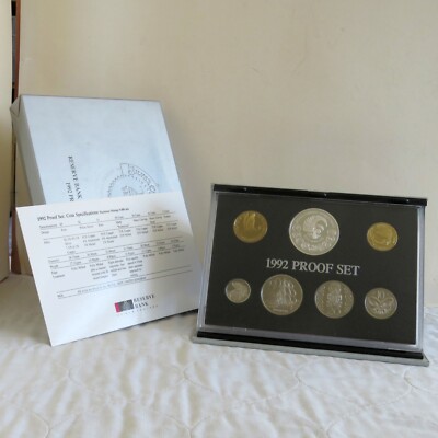 NEW ZEALAND 1992 7 COIN PROOF YEAR SET WITH SILVER $5 - complete | eBay UK