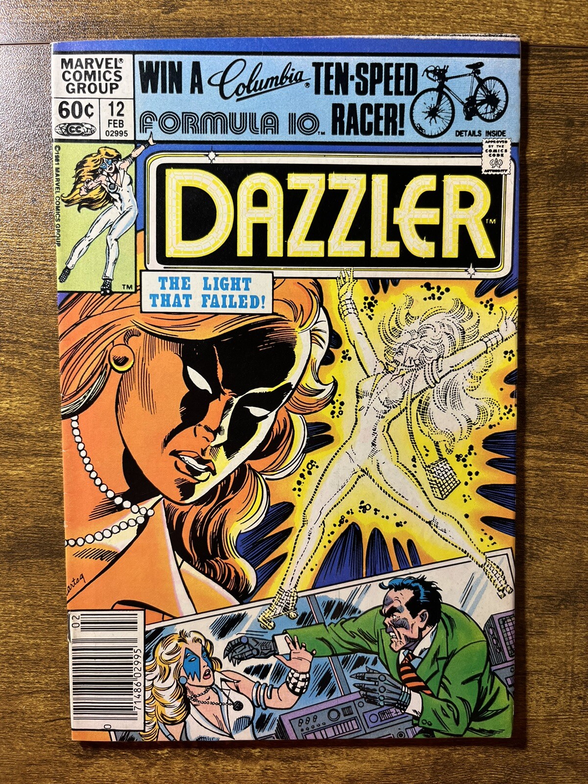 DAZZLER 12 NEWSSTAND FRANK SPRINGER COVER MARVEL COMICS 1982 VINTAGE | eBay