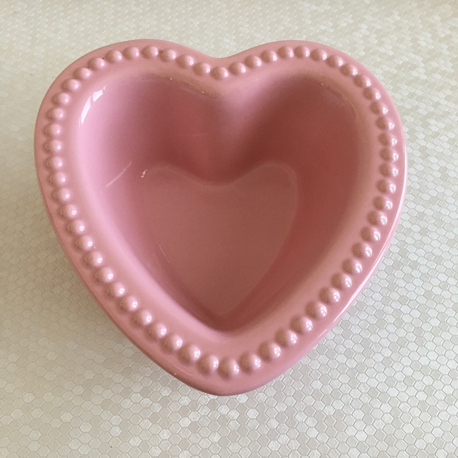 Chantal Heart Bowl Dish Pink Stoneware | eBay