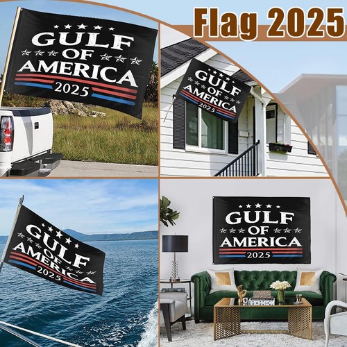Gulf Of America 2025 Flags 3x5 Outdoor Fun Tapestry For Dorm M1G5 Wall ...