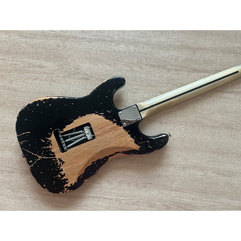 Electric guitar Relic alder body maple neck semi gloss finished nitro ...