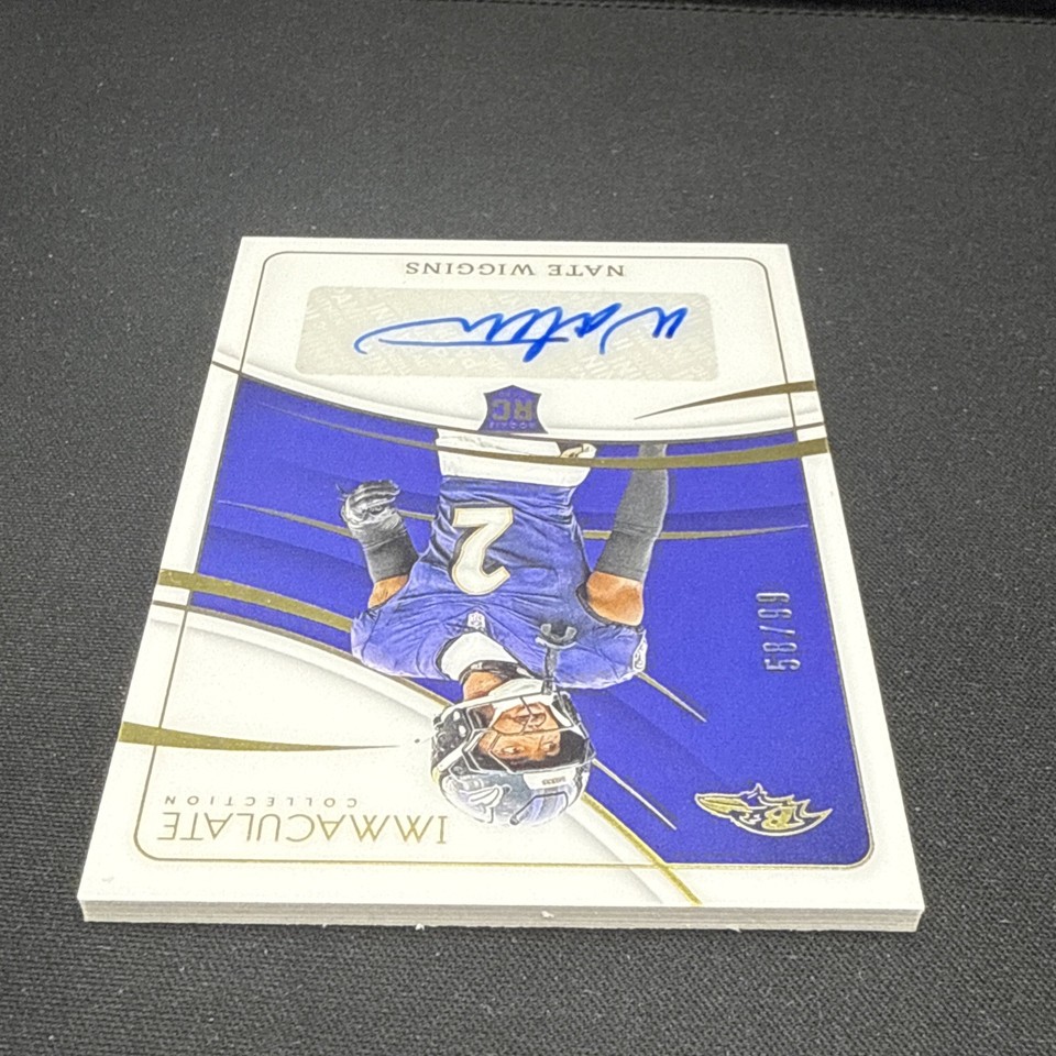 Nate Wiggins 2024 Immaculate Collection Rookie Autograph SP 58/99 ...