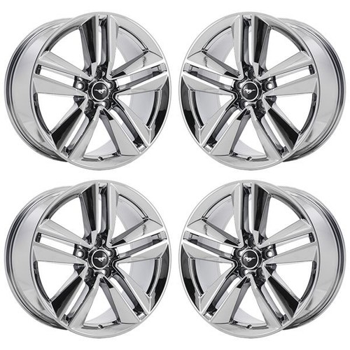 19" FORD MUSTANG PVD BRIGHT CHROME WHEELS-C RIMS FACTORY OEM 10034 ...