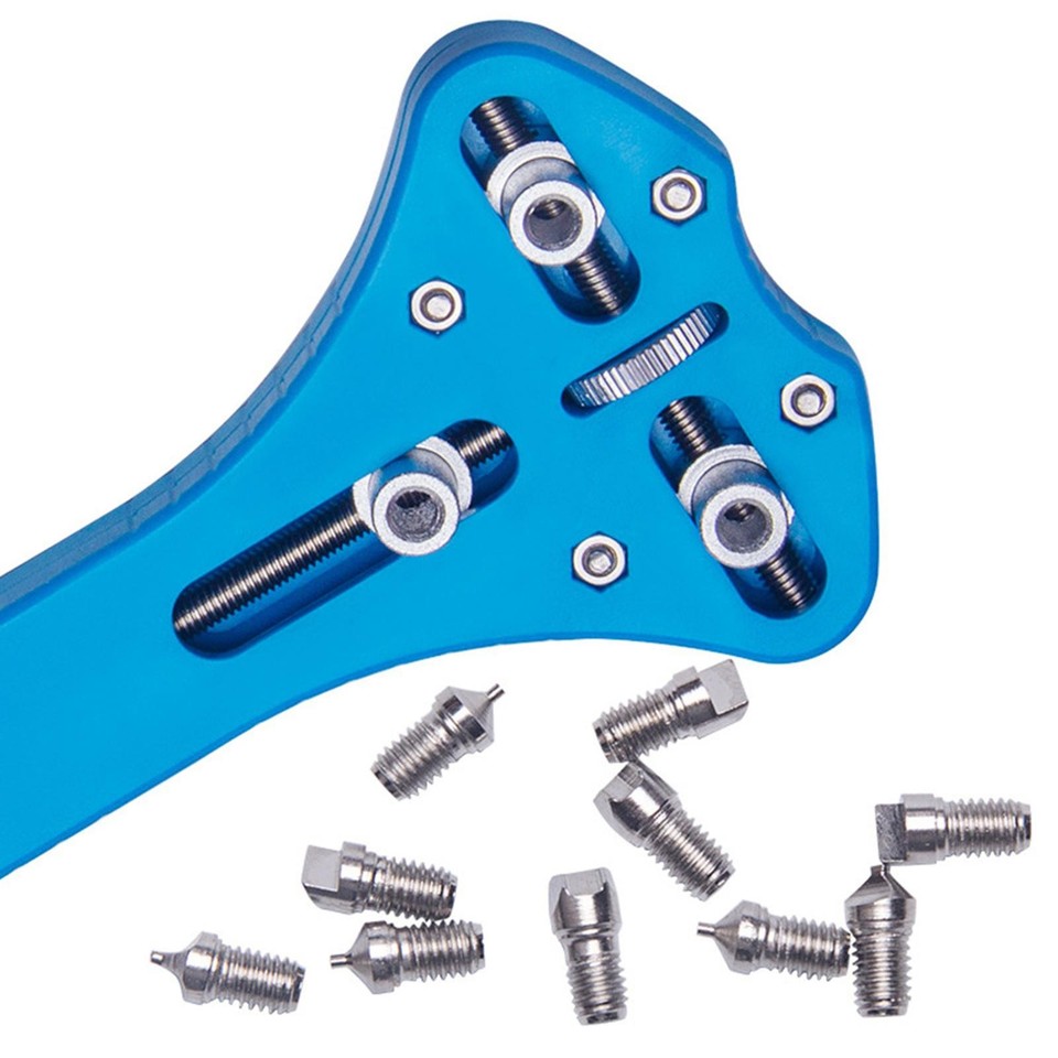 55mm Watch Back Case Opener Screw Back Remover Wrench Fixer Tools W/ 12 ...