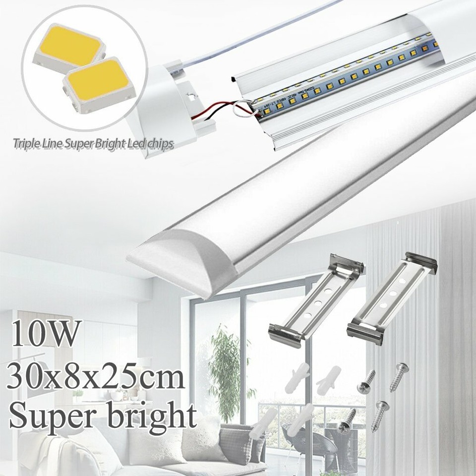 1FT 2FT 3FT 4FT LED Batten Tube Light Shop Workbench Garage Ceiling ...