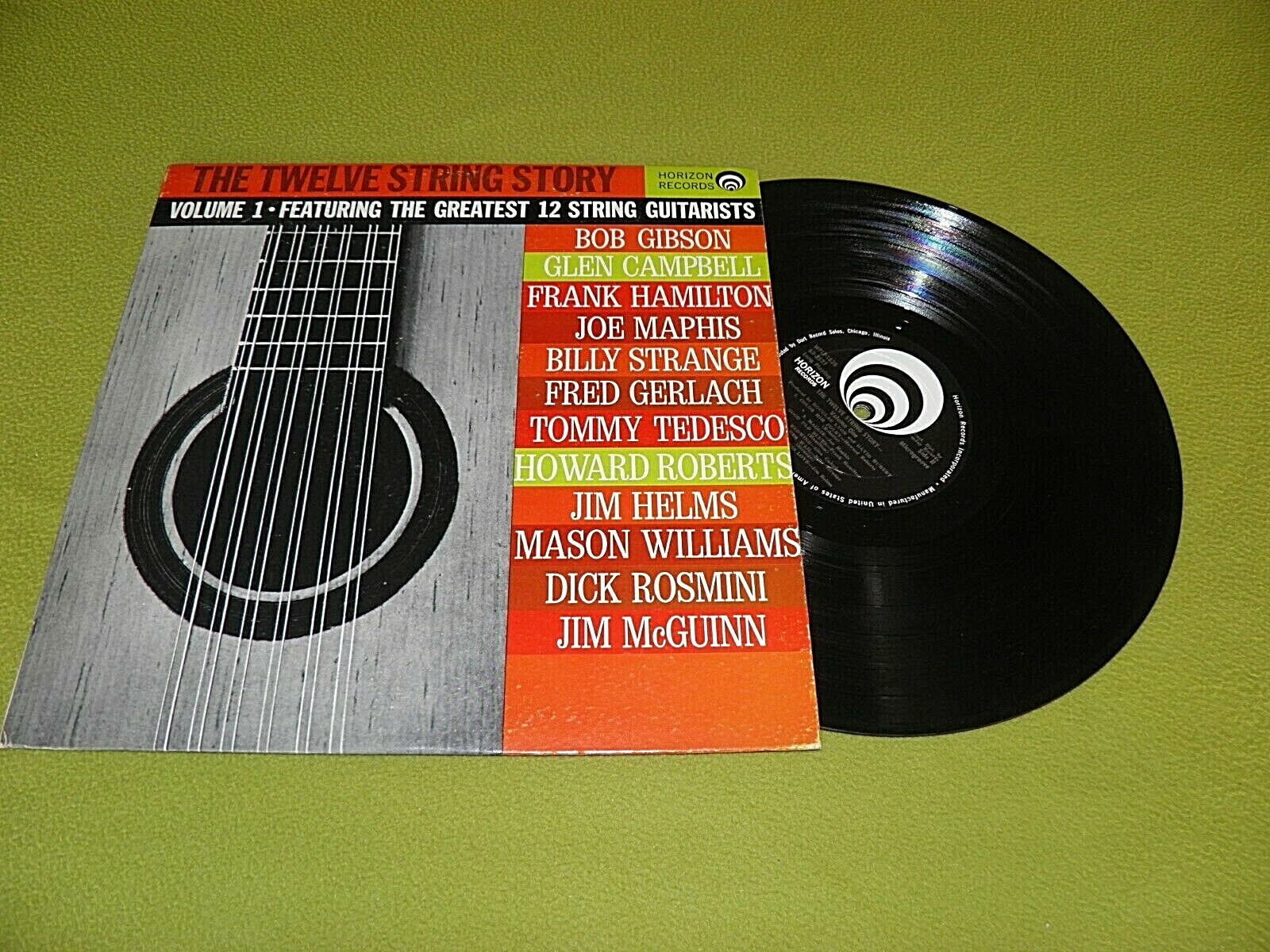 The Twelve String Story 1 - 1963 USA LP EX / Dick Rosmini Bob Gibson ...