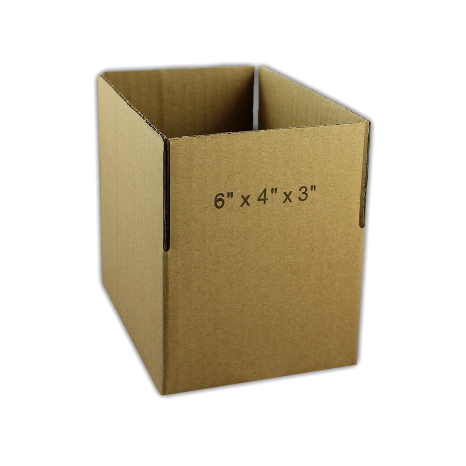 50 6x4x3 "EcoSwift" Brand Cardboard Box Packing Mailing Shipping ...
