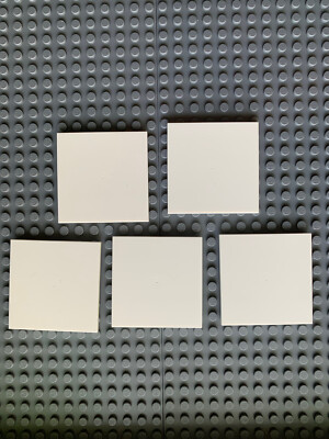 10202 LEGO Parts ~(5) Tile 6 x 6 with Bottom Tubes - White - New | eBay