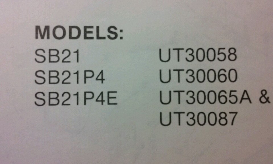 Jacobsen 21 SUPER BAGGER Walk Behind Mower Parts Manual SB21P4E ...
