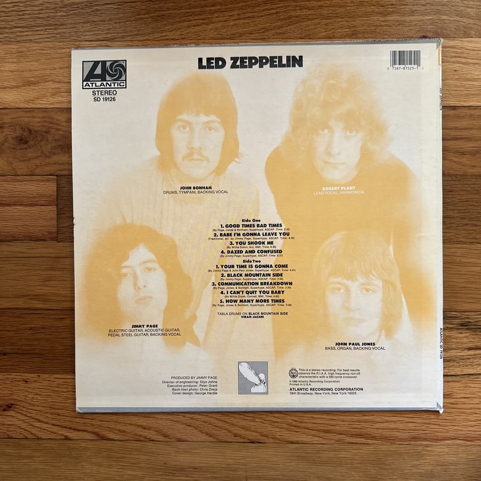 Led Zeppelin [LP] by Led Zeppelin (Vinyl, Atlantic USA) 75678152511| eBay