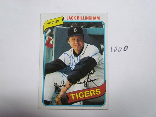 1980 Topps Jack Billingham Autographed Card | eBay