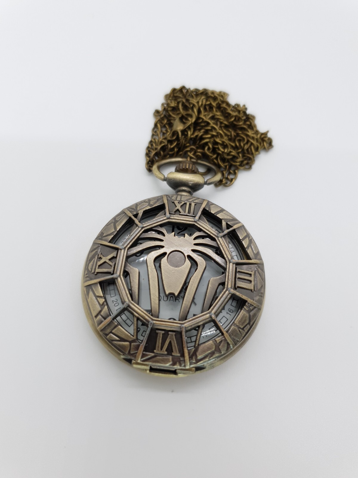 Spiderman Logo Pocket Watch - New Battery - Gem