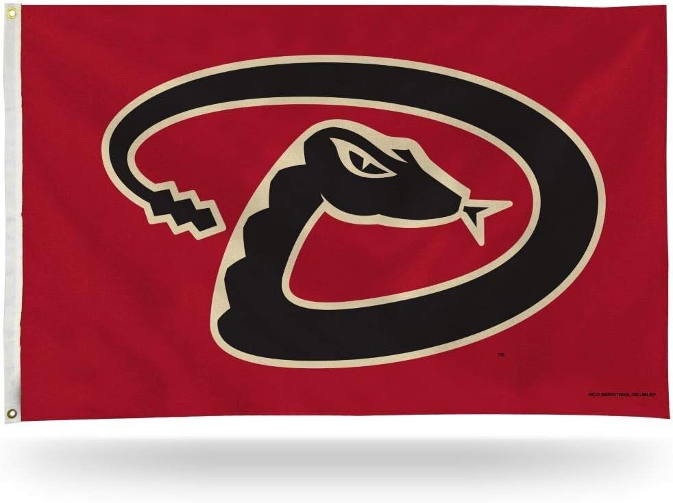 Arizona Diamondbacks 3x5 Foot Flag Banner, D Logo Design, Single Sided ...