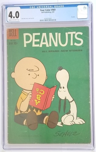 Four Color 969 Peanuts CGC 4.0 Dale Hale Dell Publishing 1959 | eBay
