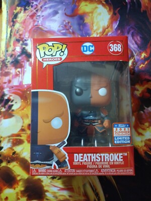 Funko Pop Heroes! DC #368 DEATHSTROKE Funko 2021 Summer Conv Ltd ...