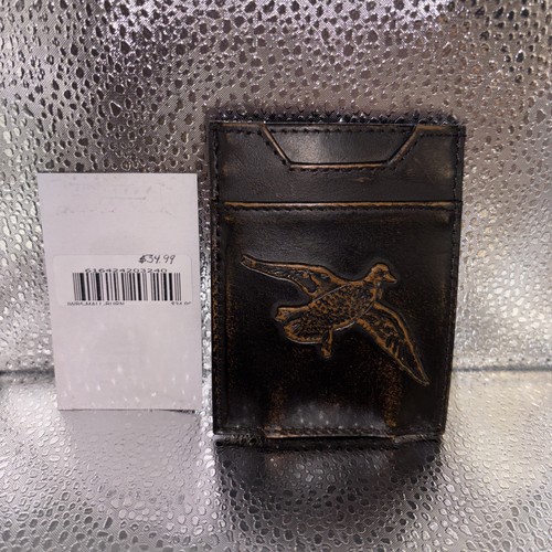 ZEP PRO Slim money clip wallet embossed with mallard duck genuine ...