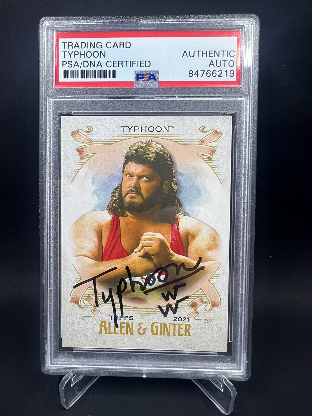 Fred Ottman Typhoon Signed 2021 Topps Allen & Ginter IP Auto PSA/DNA ...
