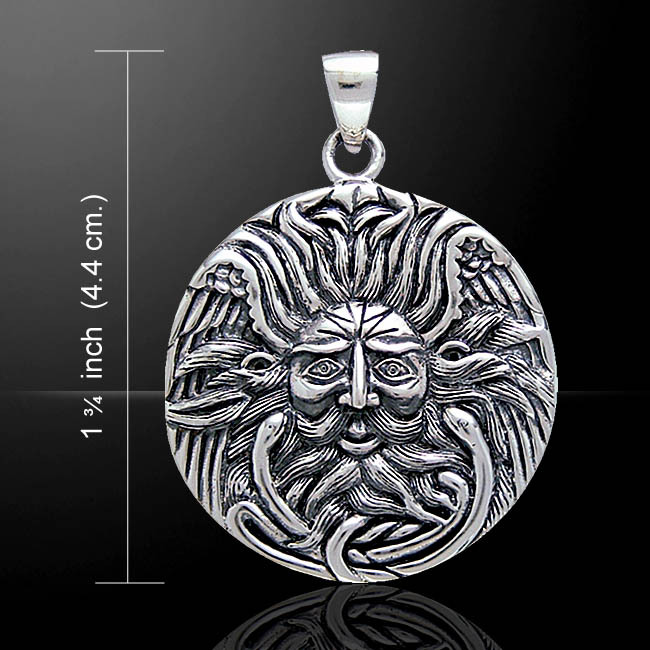 Médaillon Du Dieu Soleil Oberon Zell En Argent Sterling 925 Bijoux ...