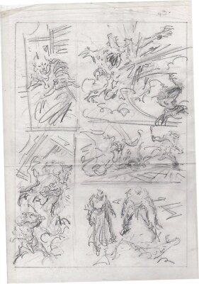 John Buscema original pencil layout unique and rare | eBay