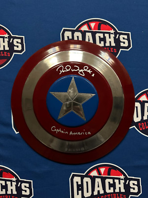 David Wright Autographed 12" Mini Captain America Metal Shield with ...