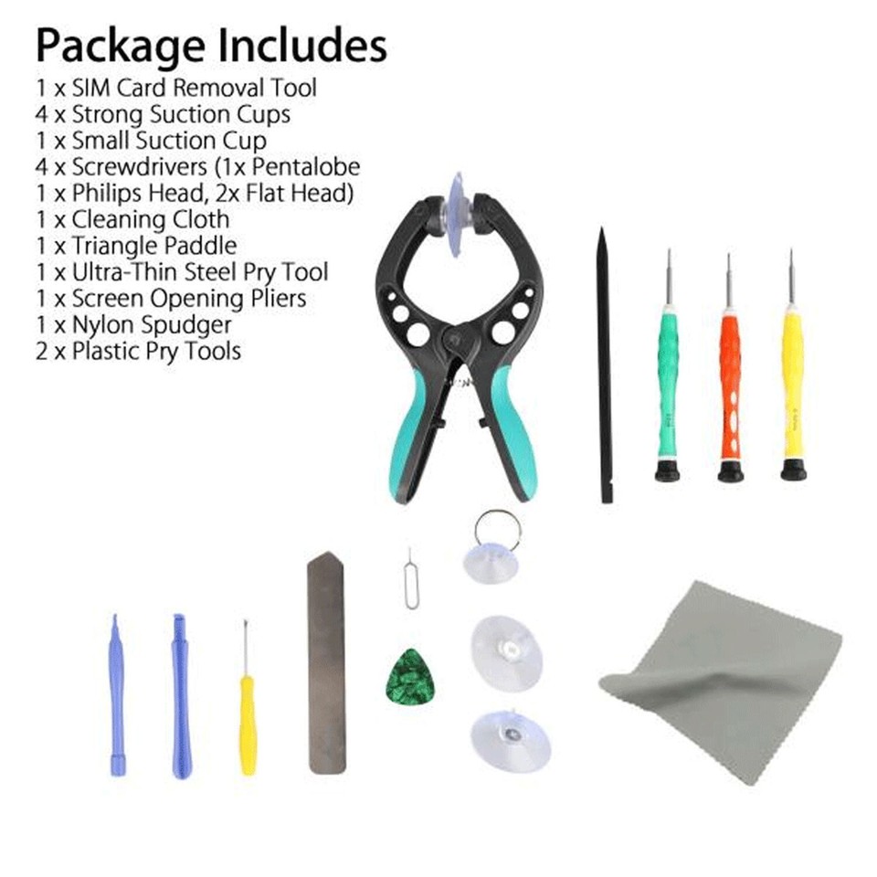Mobile Cell Phone Screen Opening Repair Tool Kit Screwdriver for iPhone ...